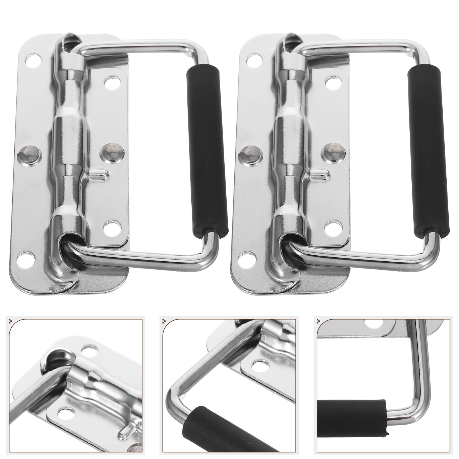 ORDDIART Toolbox Grab Handle for Flight Case 2Pcs Silver 11.8x3.0x0.4in ...