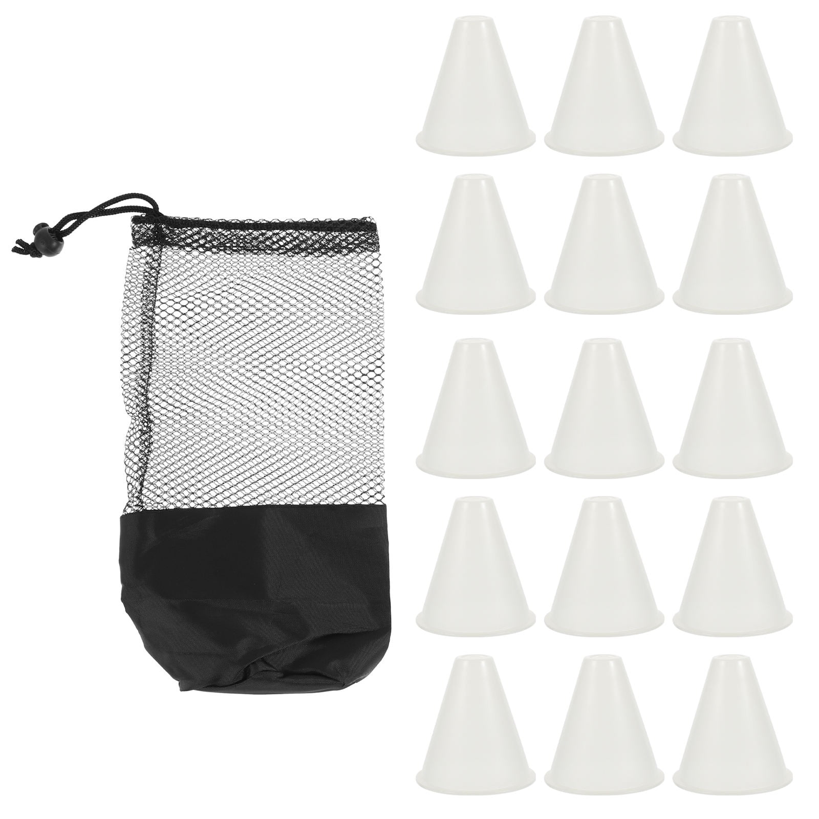 ORDDIART White PE Marker Cones 1 Set for Agility Training and Drills ...