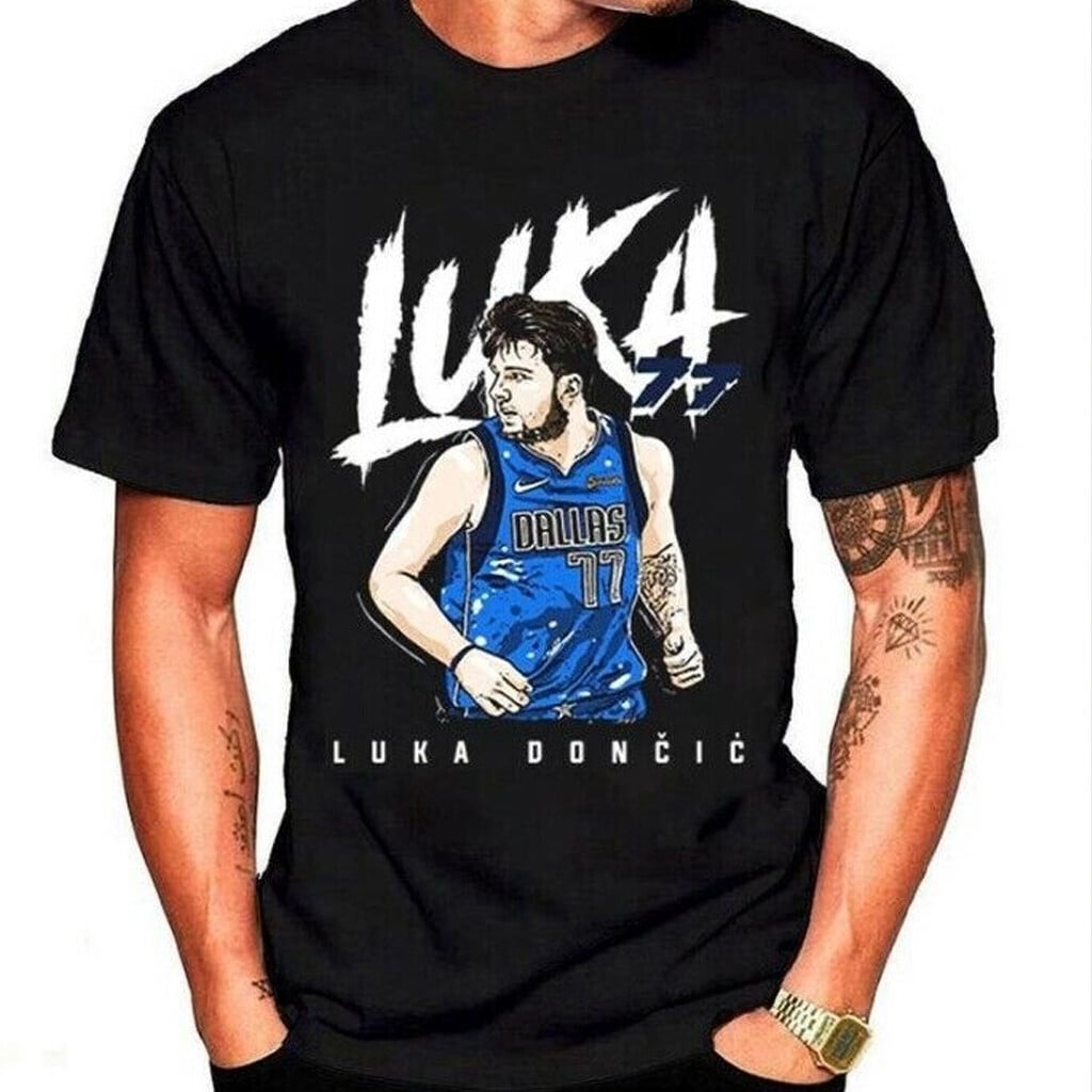 ORDER_NOW!! Luka Doncic Shirt, Luka Doncic Vintage Cotton Black T-Shirt ...