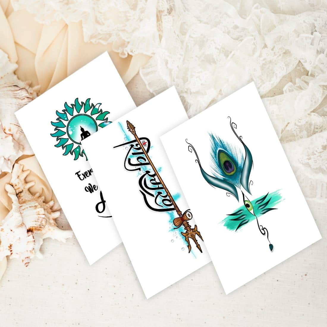 ORDERSHOCK Shiv Smaran Trishul Pankh Om With Tilak Traditional ...