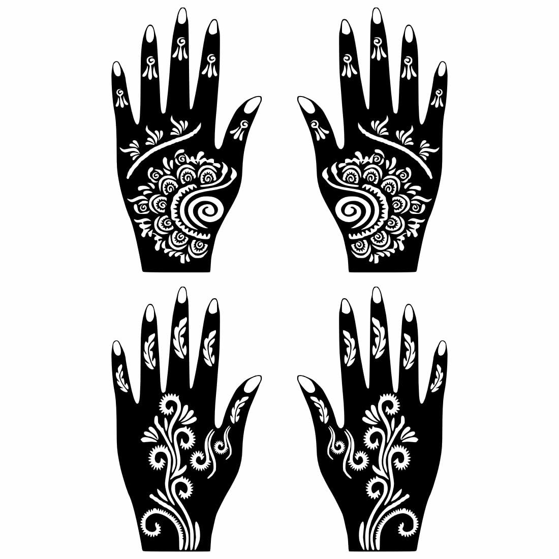 ORDERSHOCK Wedding Special Combo Mehndi Templates for Quick Hand ...