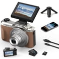 ORDRO Digital Camera 4K 64MP Vlogging Camera for YouTube 2.8''180°Flip ...