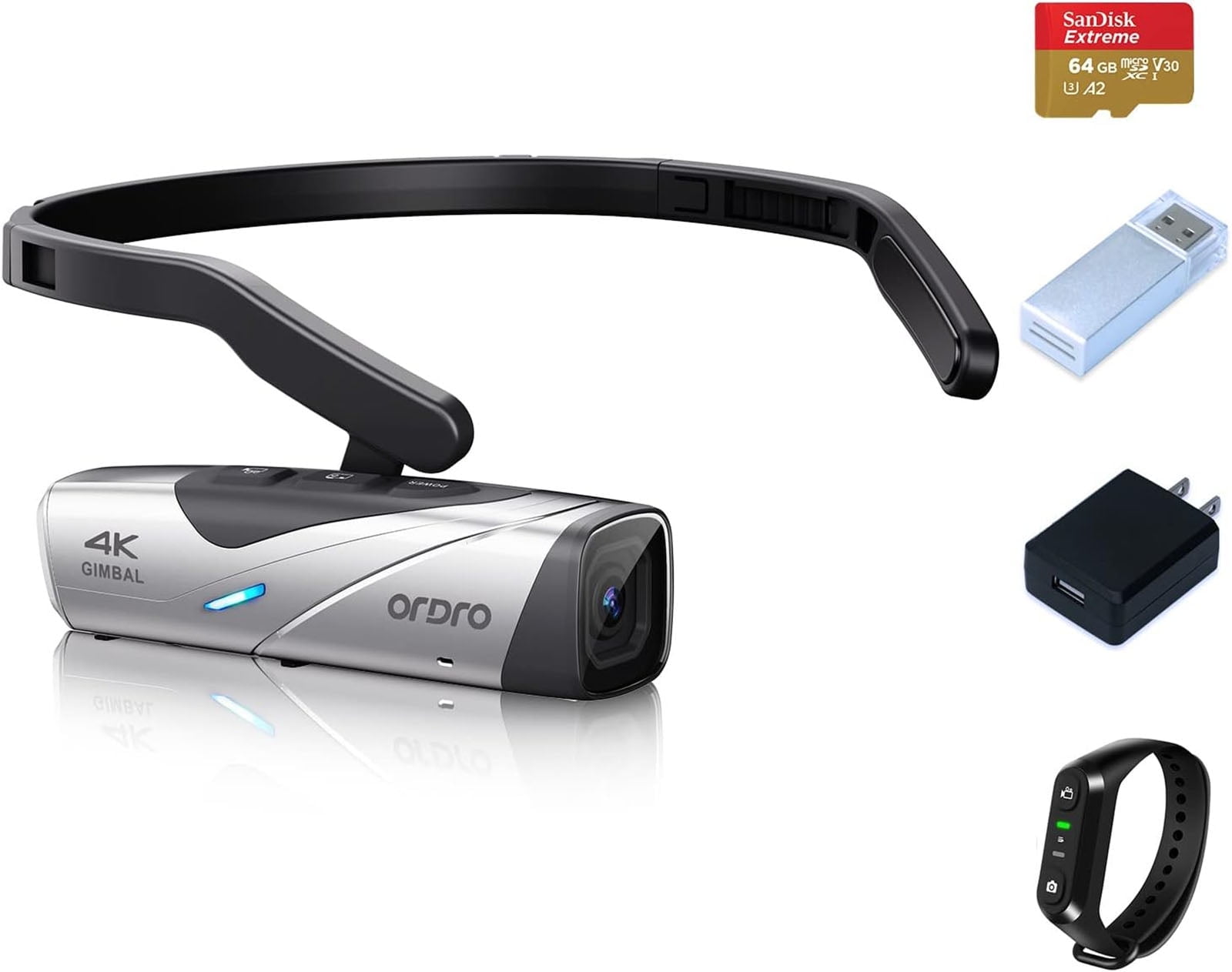 ORDRO EP8 4K Head-Mounted Video Camera Ultra HD 4K 60FPS Camcorder Vlog ...