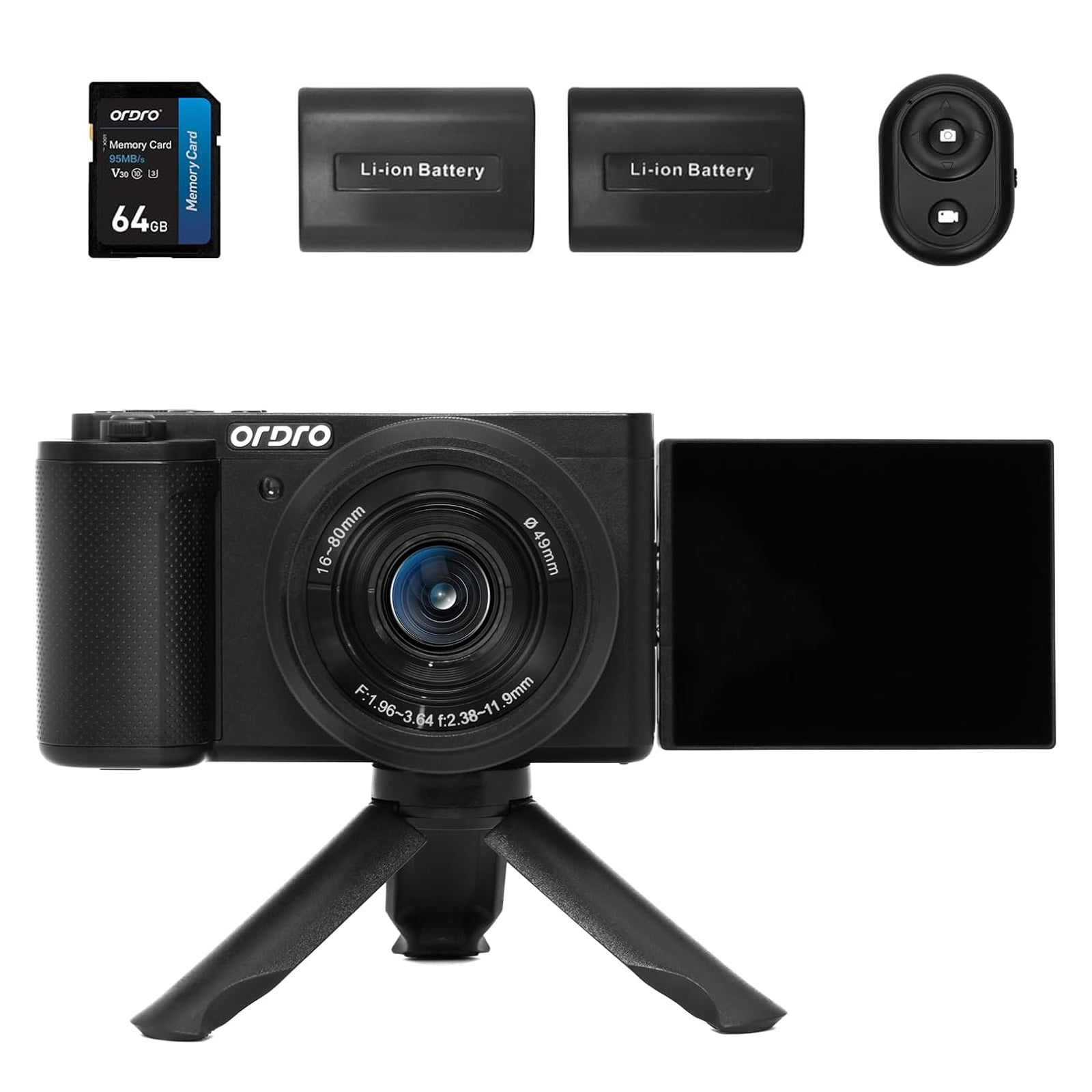 ORDRO G930 Digital Camera for Content Creators Vlogging Camera 5K 16-80 mm Wide Angle Cameras ...