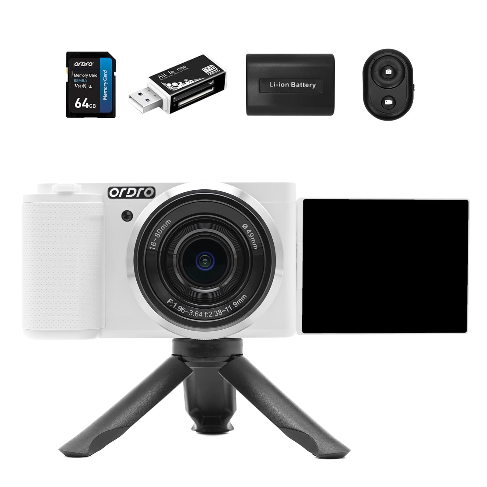 ORDRO G930 Digital Camera for Content Creators Vlogging Camera 5K 16-80 mm Wide Angle Cameras ...