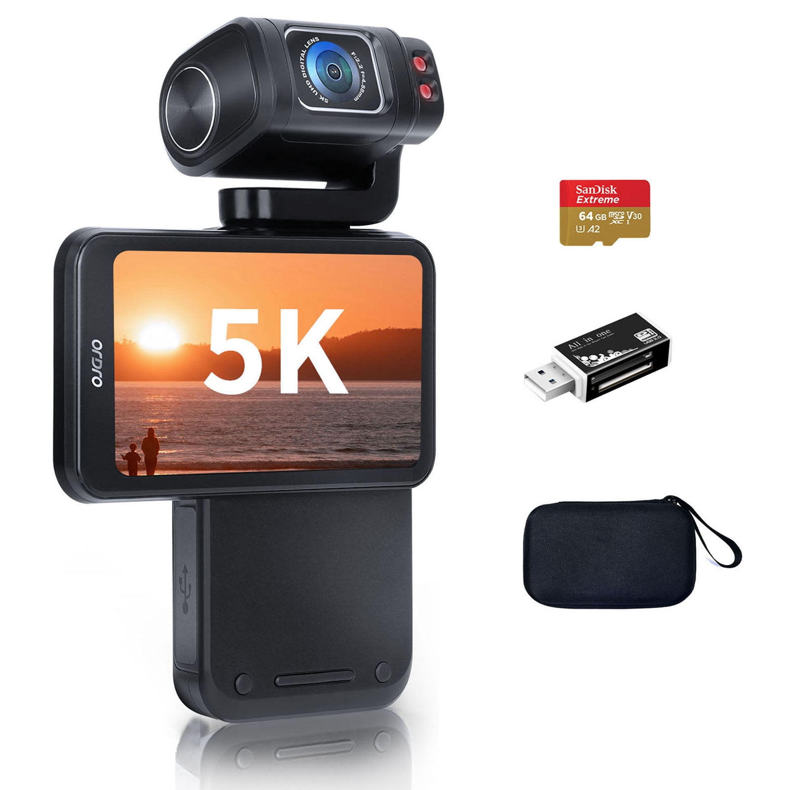 ORDRO M3 5K Video Camera Camcorder WiFi IR Night Vision Handheld Camera ...