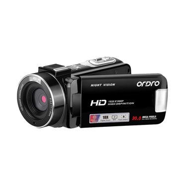 Portable Vlog Video Camera Camcorder with Microphone for YouTube, FHD ...