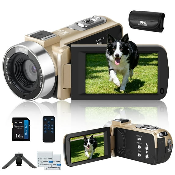ORDRO Video Camera for Youtube Camcorder 18X Digital Zoom 30MP Vlogging ...