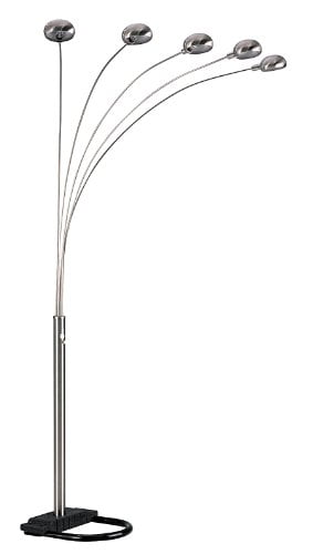 ORE 6962SN 5-Headed Metal Dome Shade arc Tree Floor lamp, 84" x 45" x ...