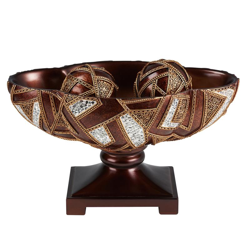 10" Polymosaic Décor Bowl W/ Spheres - Walmart.com