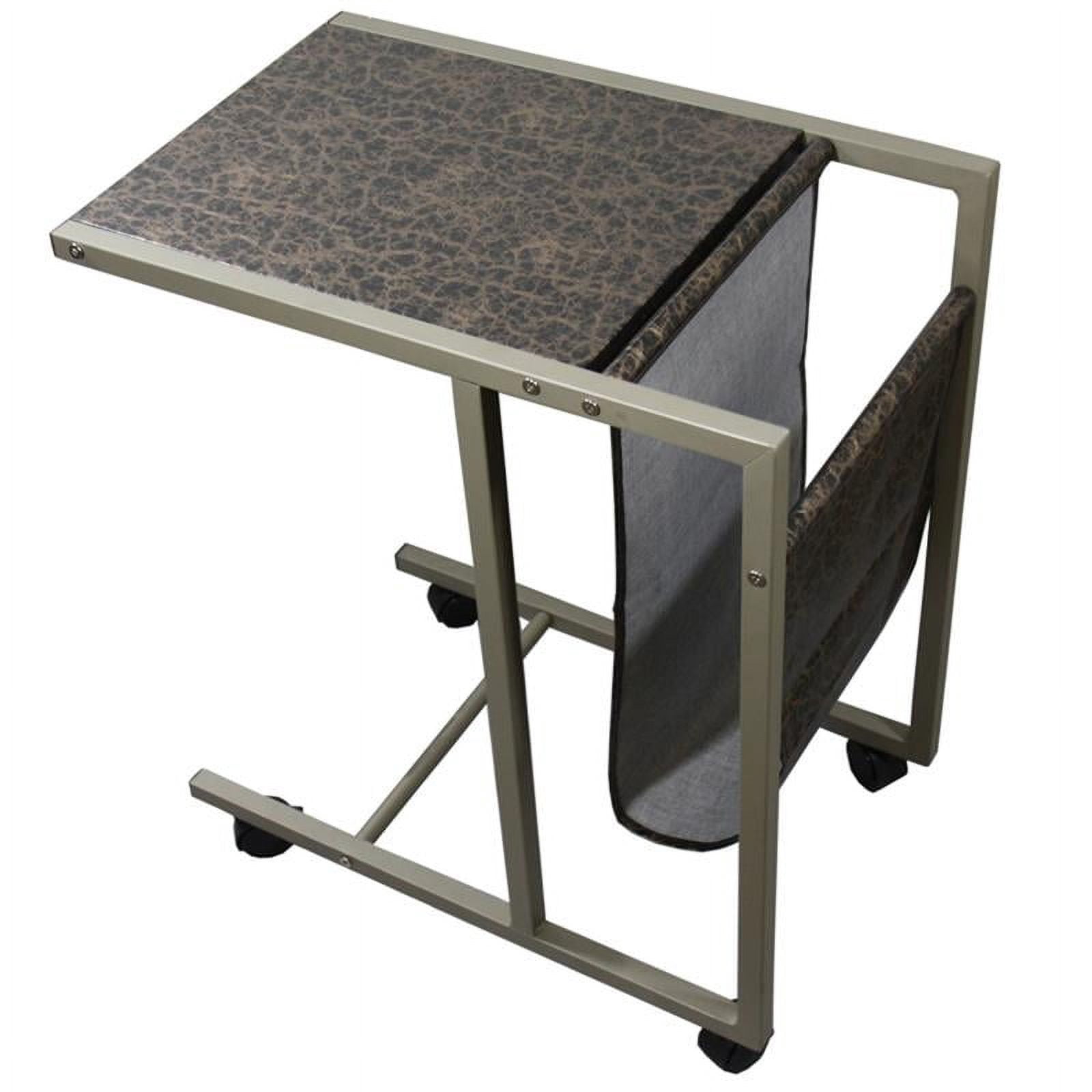 ORE International 24.25" Tall Portable Metal Laptop Cart/Desk in Black ...