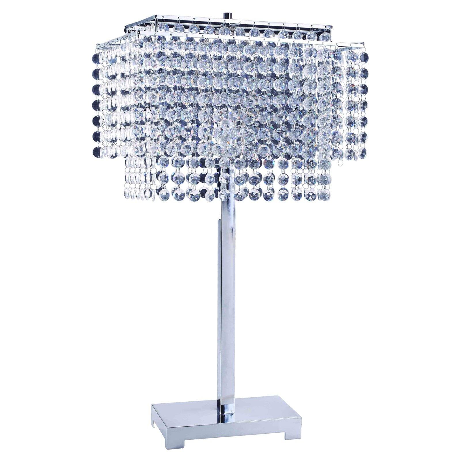 ORE International 28" Crystal Strings Table Lamp - Walmart.com