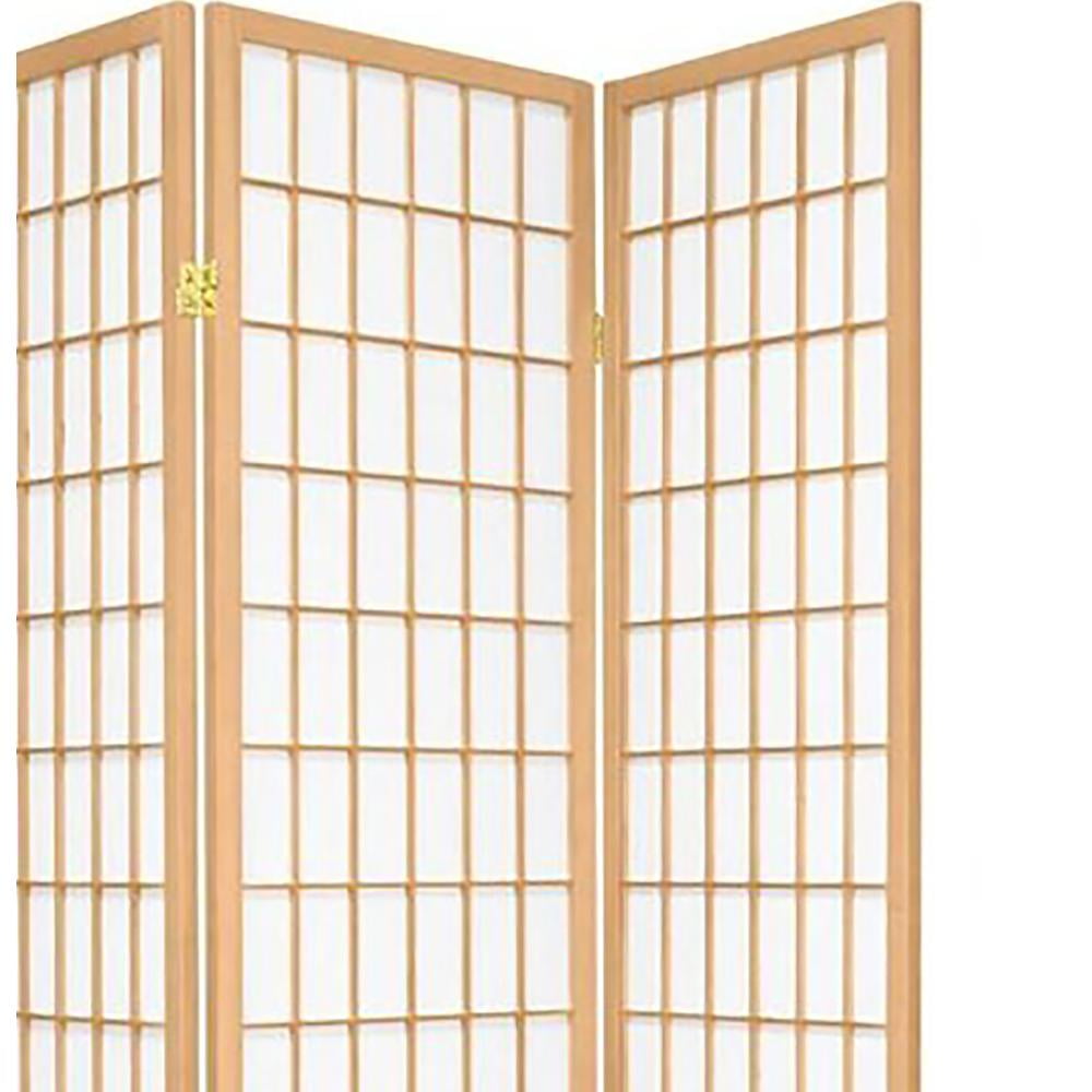 ORE International 3 Panel Room Divider, Natural - Walmart.com