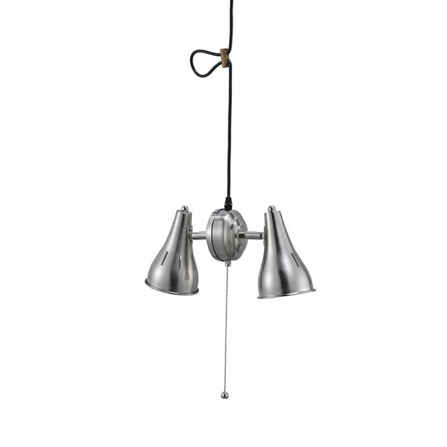ORE International 7 in. Dual Adjustable Metal Cone Pull String Pendant ...