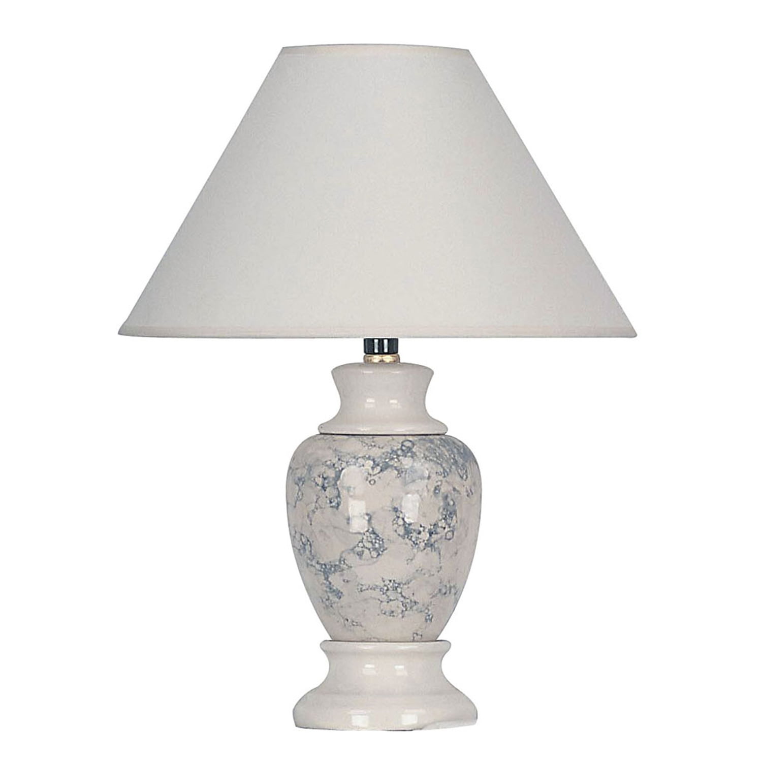 ORE International Ceramic Table Lamp, Ivory - Walmart.com
