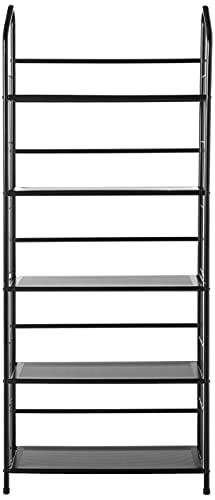 ORE International R597-5 Five Tier Metal Book Rack,Black - Walmart.com