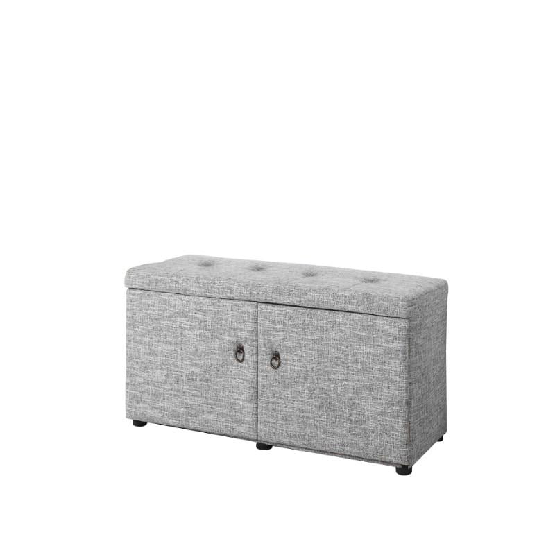 ORE international, Inc. 18" Dove Grey Shoe Storage Bench - Walmart.com