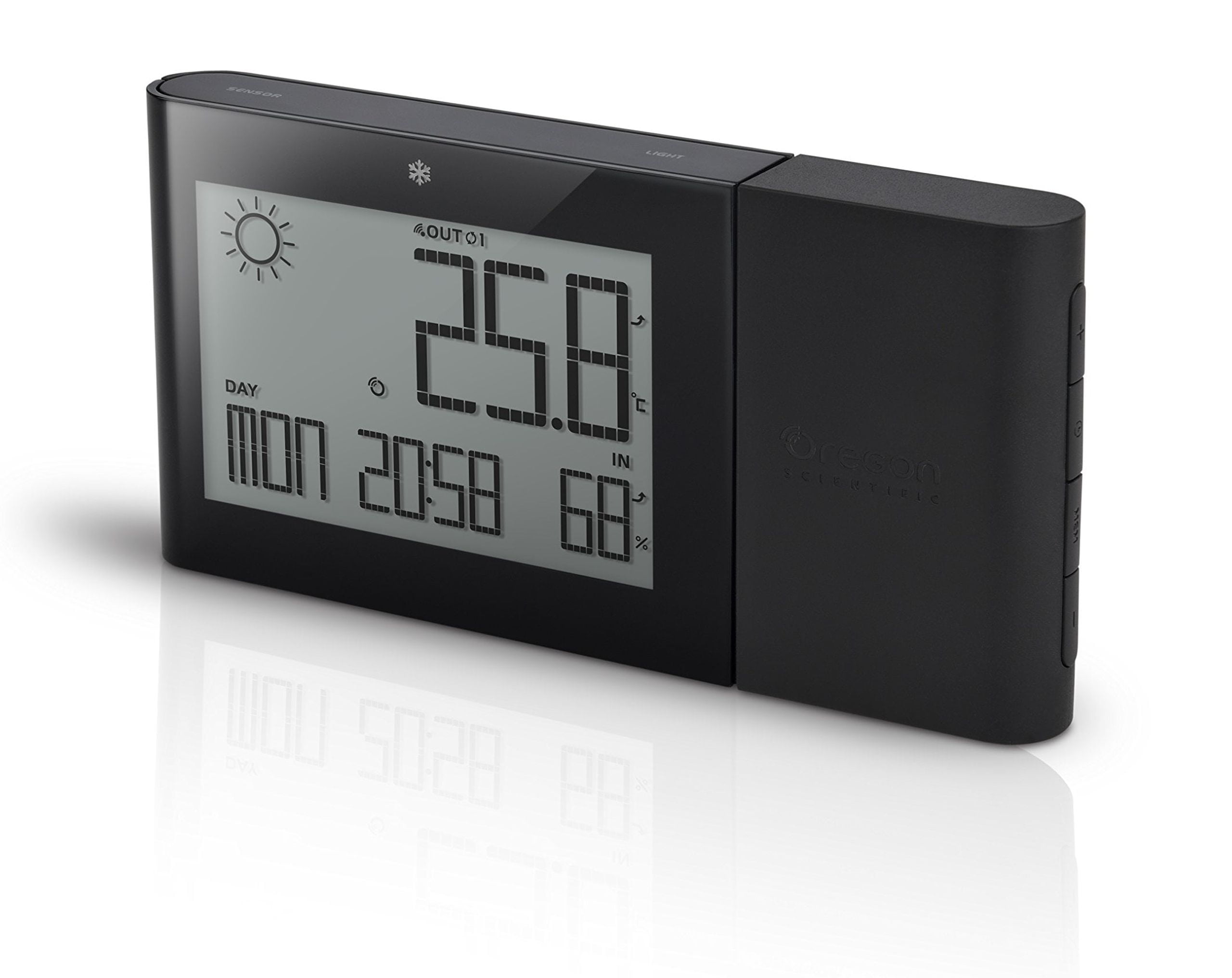 OREAV BAR266/BLRBK Oregon Scientific Weather Forecaster Indoor/Outdoor ...