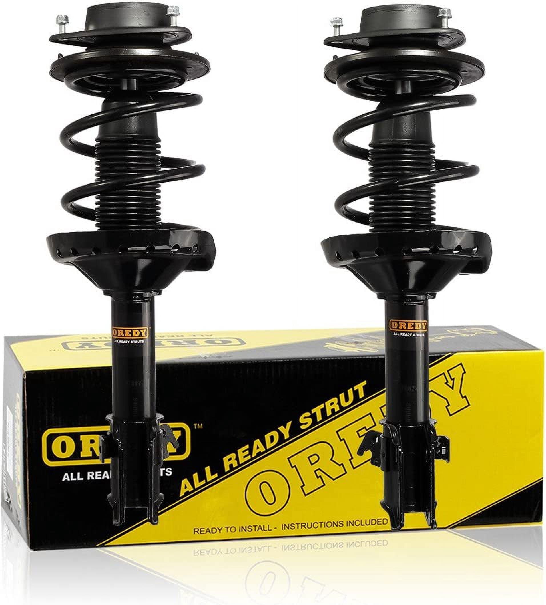 OREDY Front Left & Right Complete Shock Strut Coil Springs Assembly Kit ...