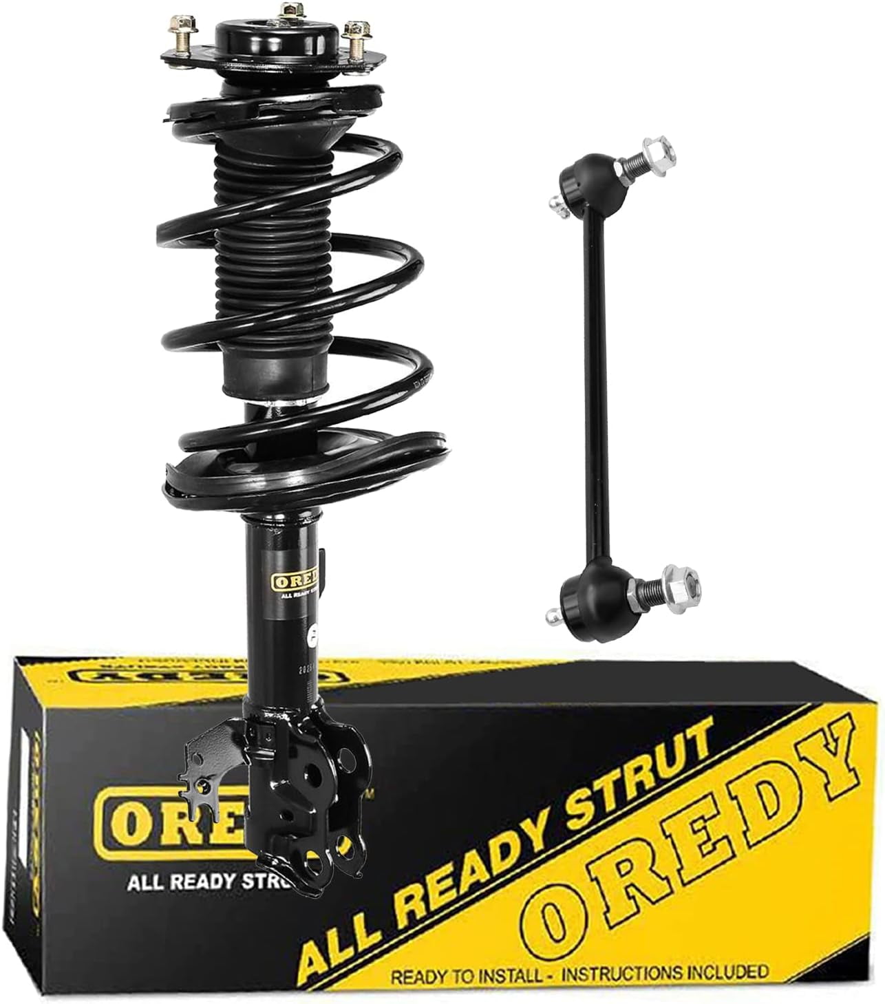 OREDY Front Right Strut & Sway Bar Link Kit Replacement for 2012-2017 ...