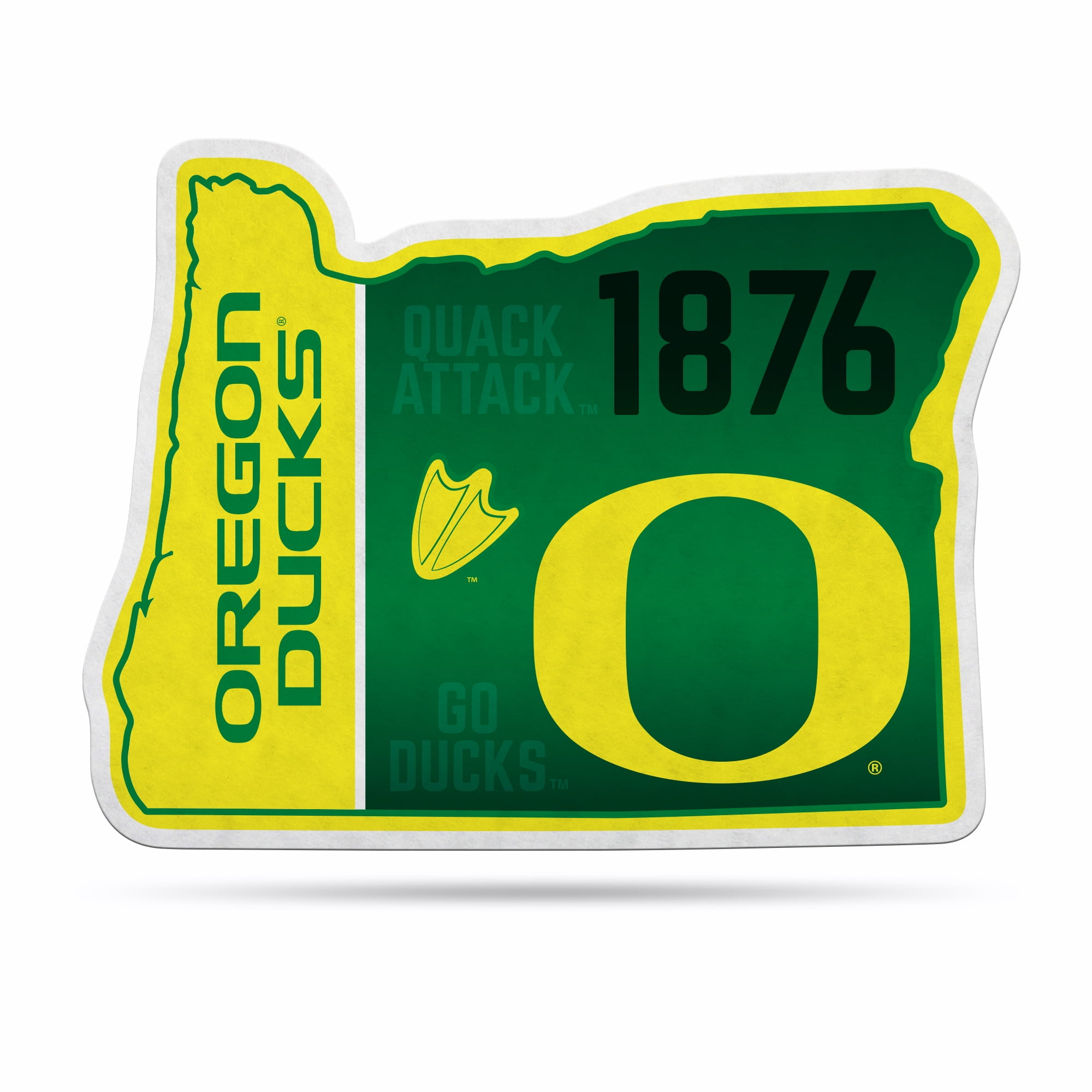 OREGON UNIVERSITY 18" STATE SHAPE PENNANT - Walmart.com