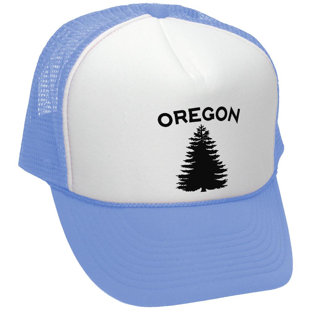 OREGON - us state salem portland beaver - Adult Trucker Cap Hat (Light ...