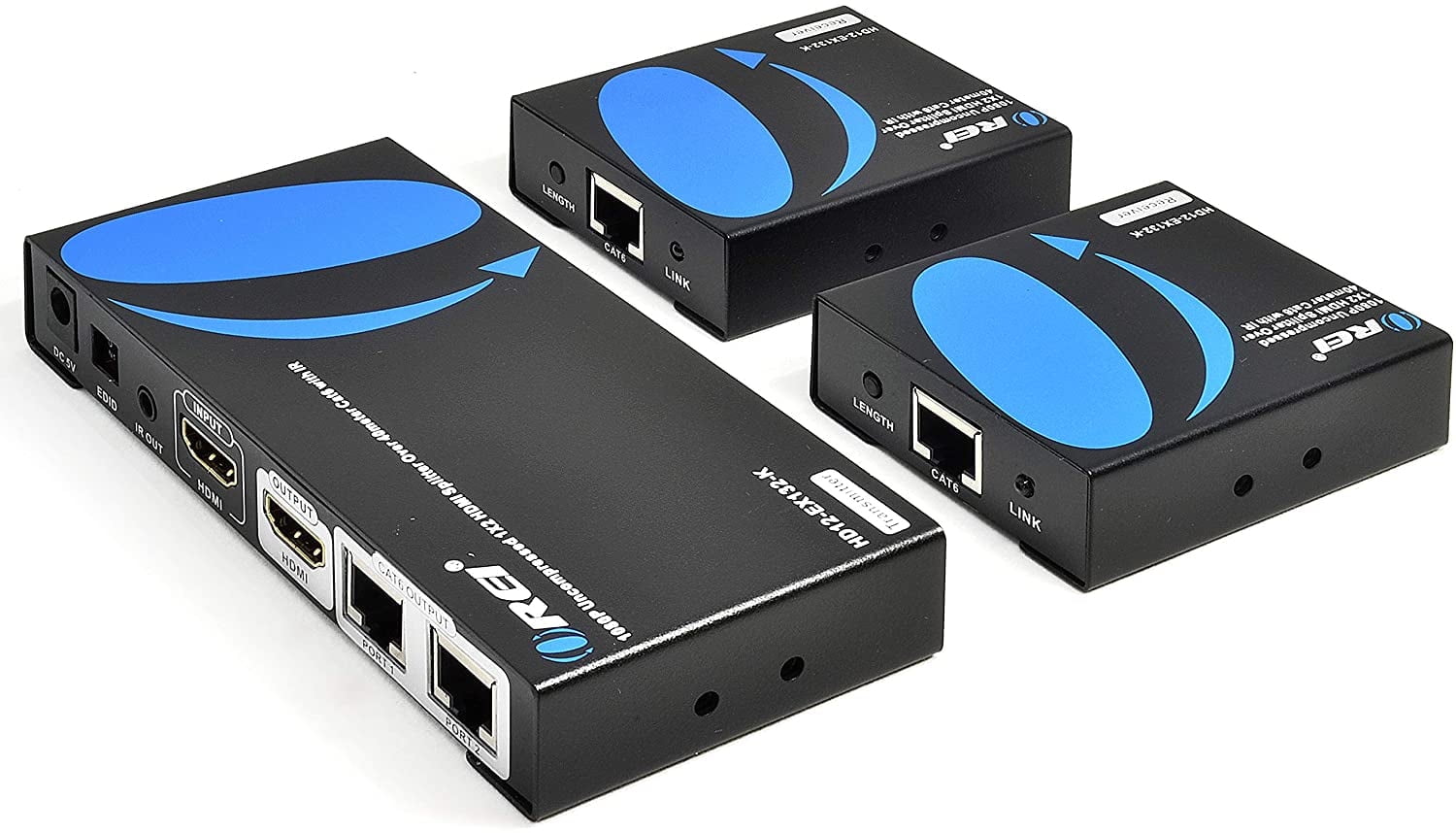 OREI 1X2 HDMI Extender Splitter Over Single CAT6/7 Cable Uncompressed ...