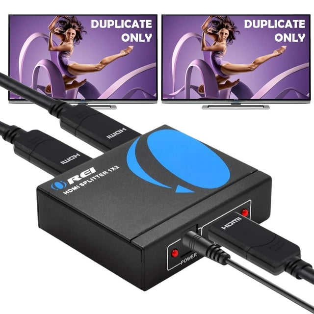 OREI HDS-102: 4K 1x2 HDMI Splitter & Cable Port, 1-In 2-Out, EDID - Walmart.com