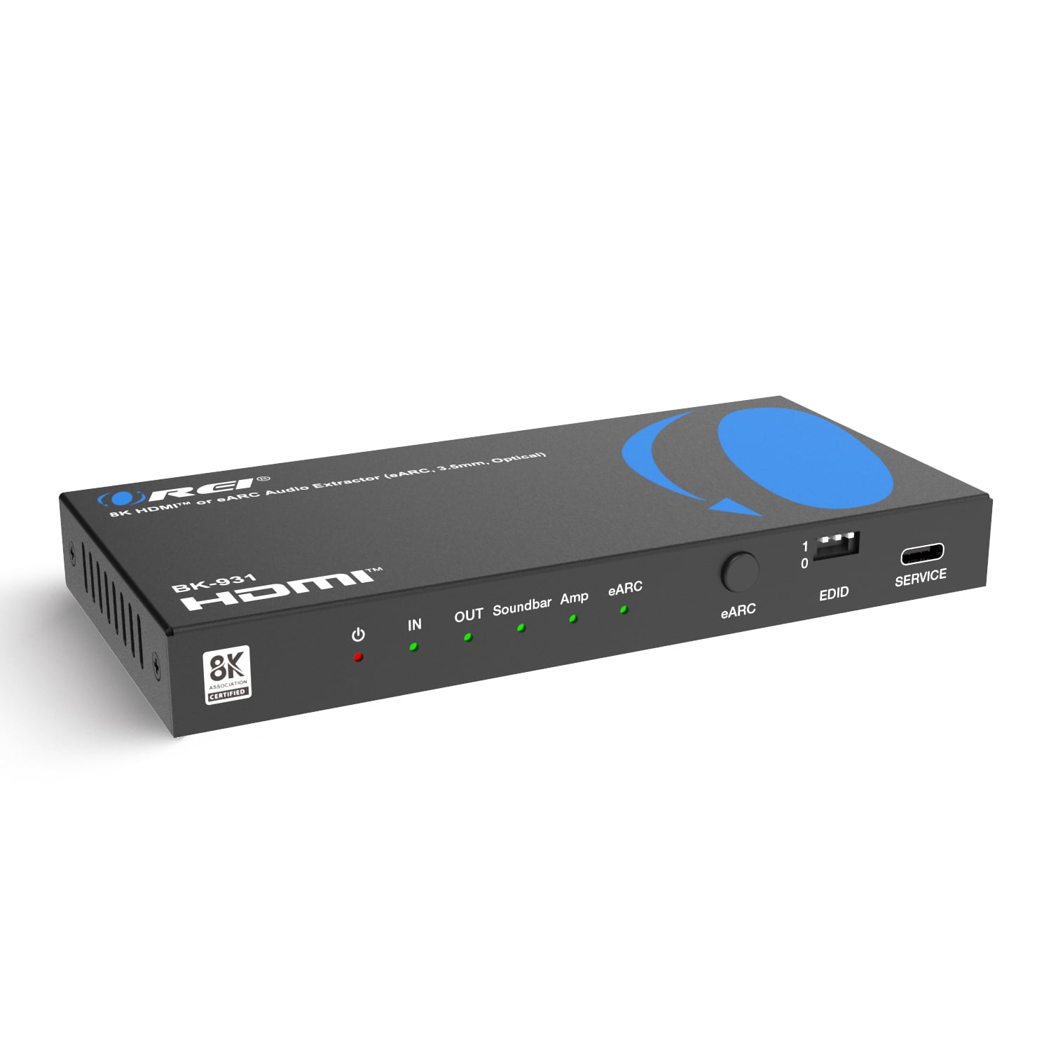 OREI 8K HDMI™ or eARC Audio Extractor (eARC, 3.5mm, Optical) (BK-931 ...