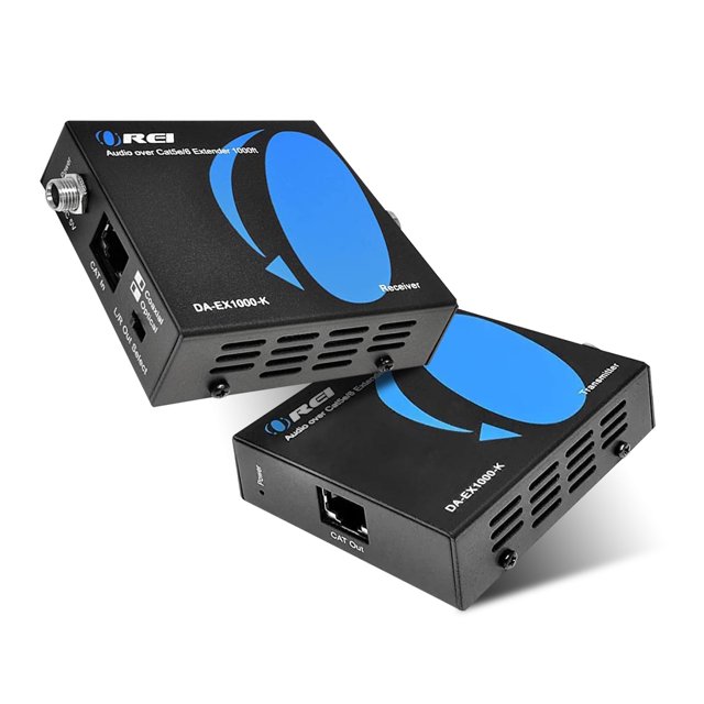 OREI Audio over Cat5e/6 Extender Up to 1000 Feet - Extend Digital ...