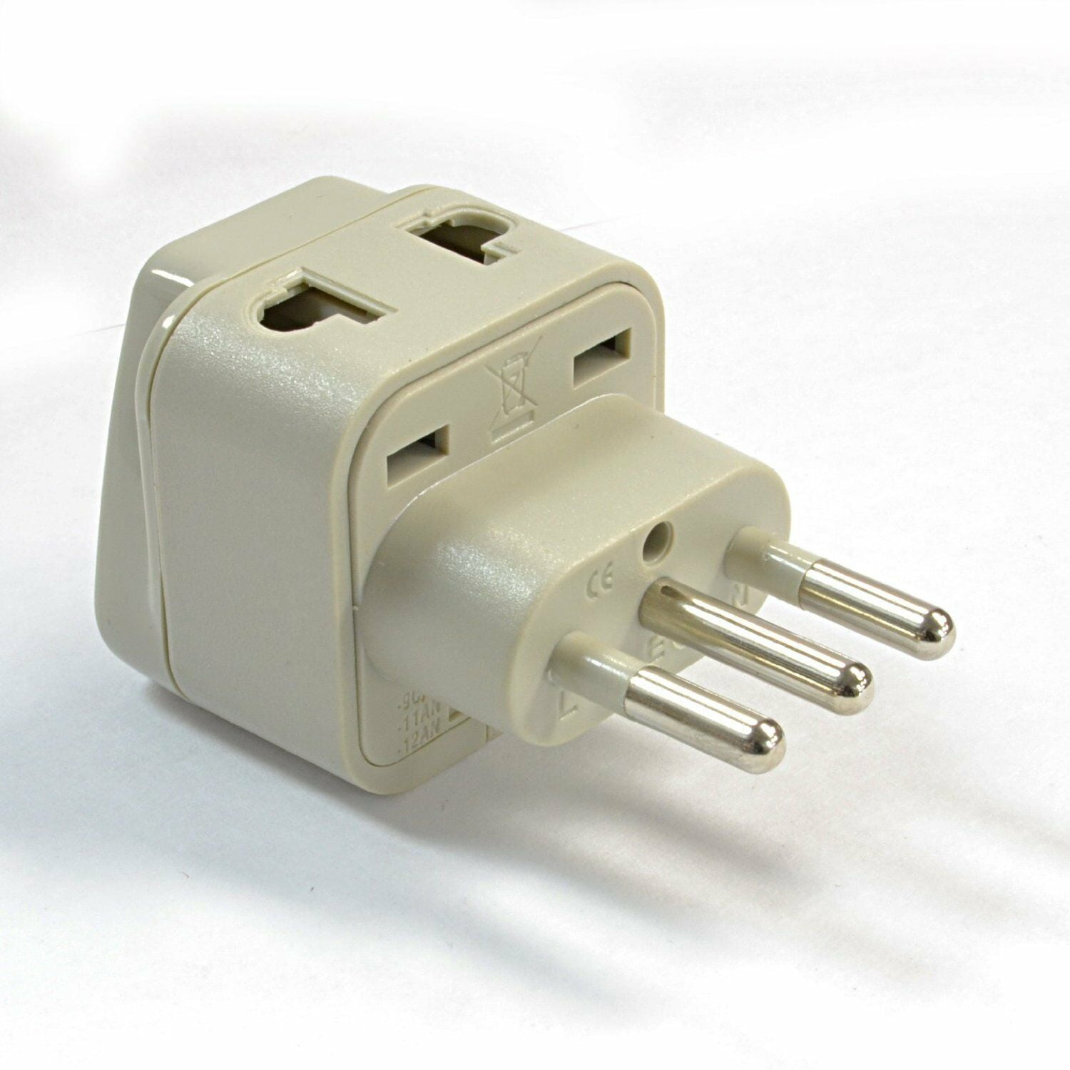 OREI Grounded Universal 2 in 1 Plug Type L for Italy, Uruguay(WP-L-GN ...