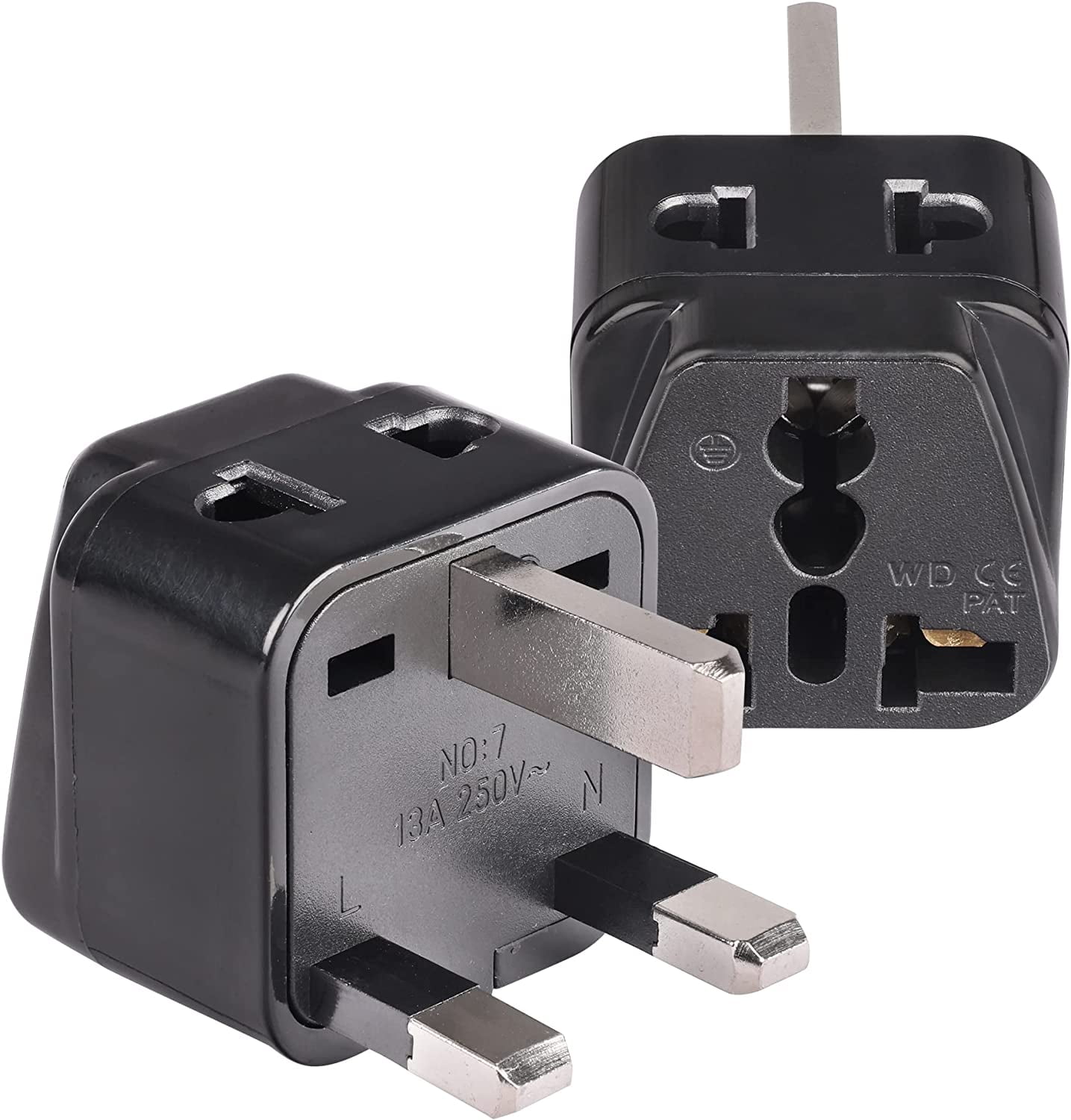 OREI USA to UK Travel Plug Adapter - Type G - 2 in 1 UK Plug Adapter ...