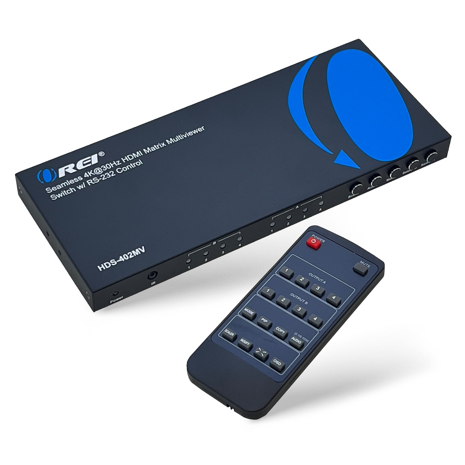 OREI Ultra HD 4K Quad Multi Viewer 4x2 HDMI Matrix Multiviewer Switch ...