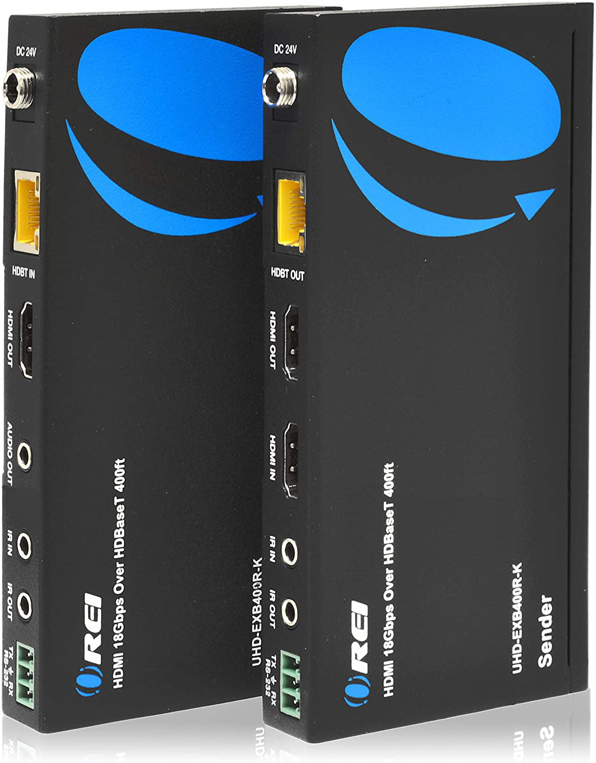 OREI UltraHD HDMI Extender 18G HDBaseT Over Single CAT5e/CAT6 Cable 4K ...