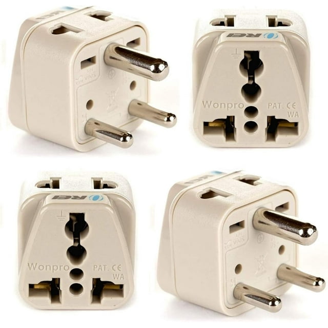 OREI World (USA, UK, China ) to India (Type D) Travel Adapter 2 in 1 CE ...