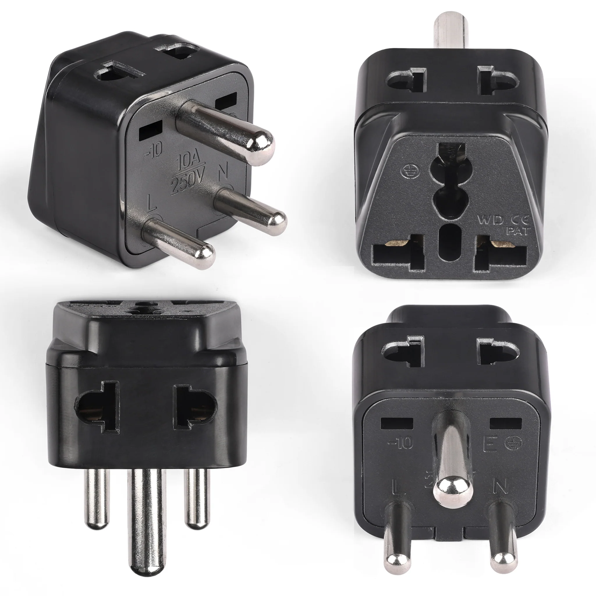 OREI World (USA, UK, China) to India (Type D) Travel Adapter Plug 2 in ...