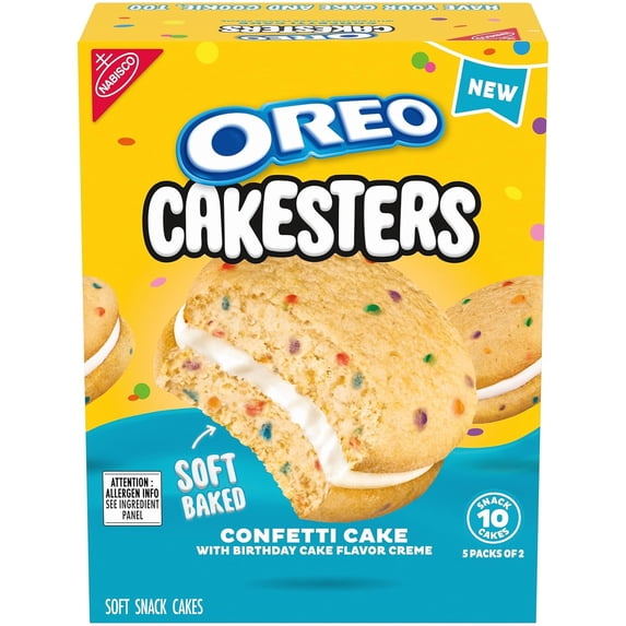 OREO Cakesters Confetti Cake Soft Snack Cakes 10 snack cakes - Walmart.com