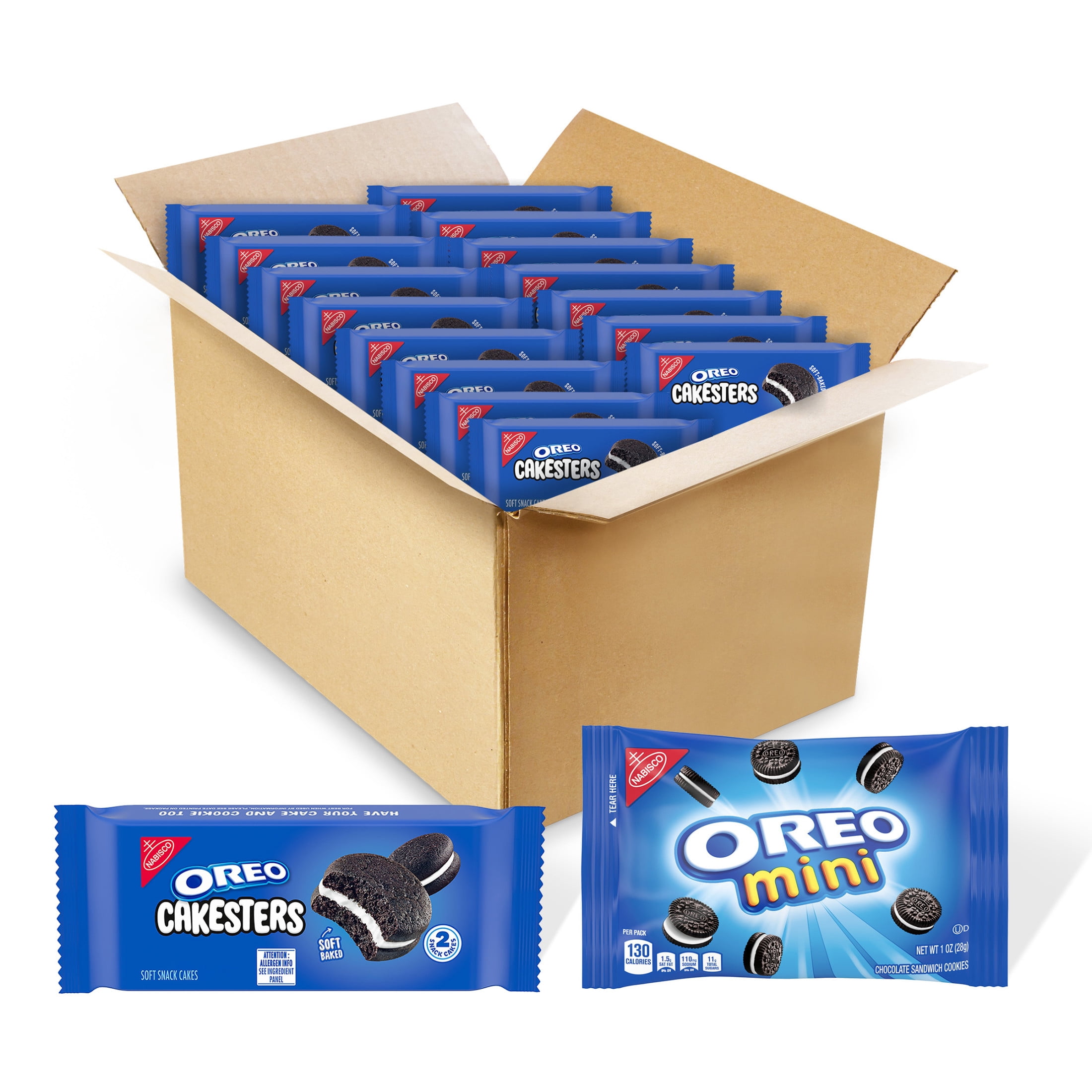 OREO Cakesters Soft Snack Cakes, 3 Boxes (15 Total Snack Packs) + Bonus ...