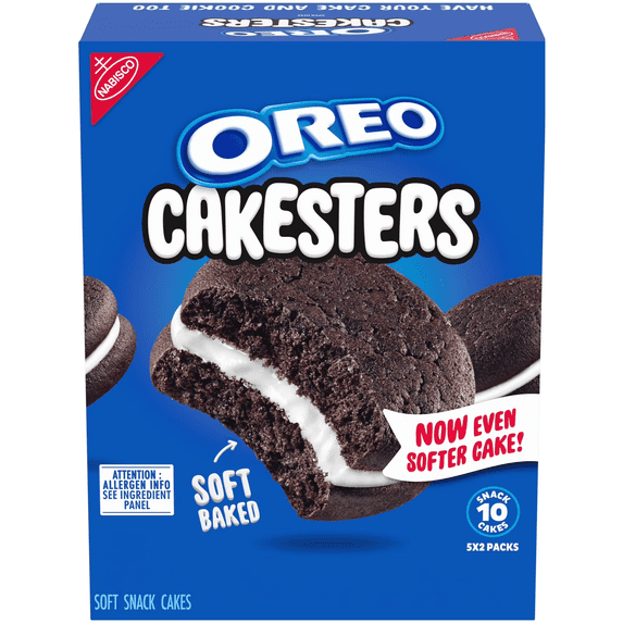 OREO Cakesters Soft Snack Cakes, 5 - 2.02 oz Snack Packs ( 2 PACK ...