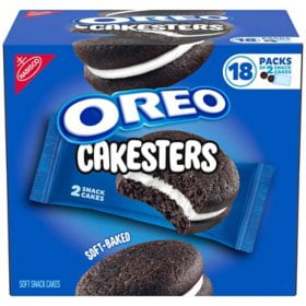 OREO Cakesters Soft Snack Cakes, Snack Packs, 2.02 oz., 18 count.Pack ...