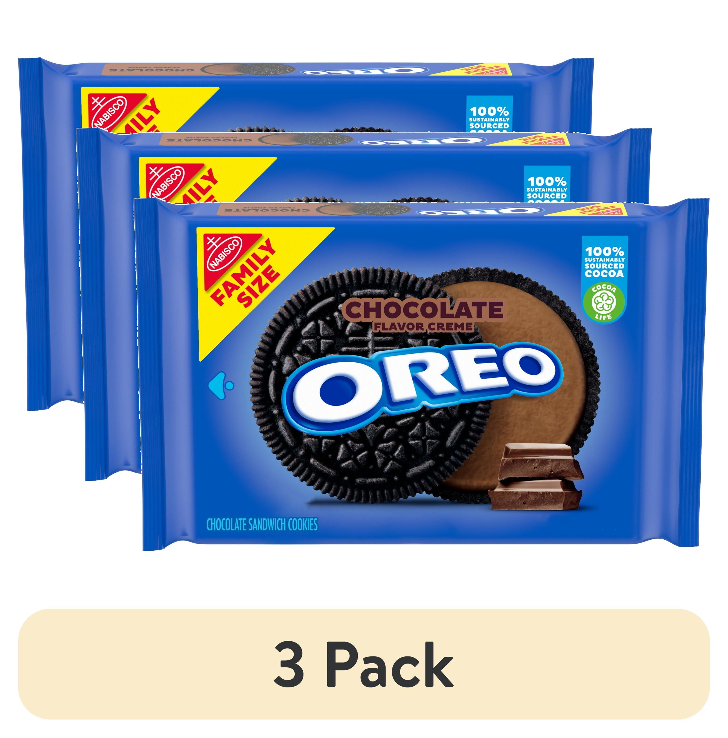 (3 pack) OREO DOUBLE STUF CHOCOLATE CREAM FLAVOR COOKIES 18.71 OZ ...