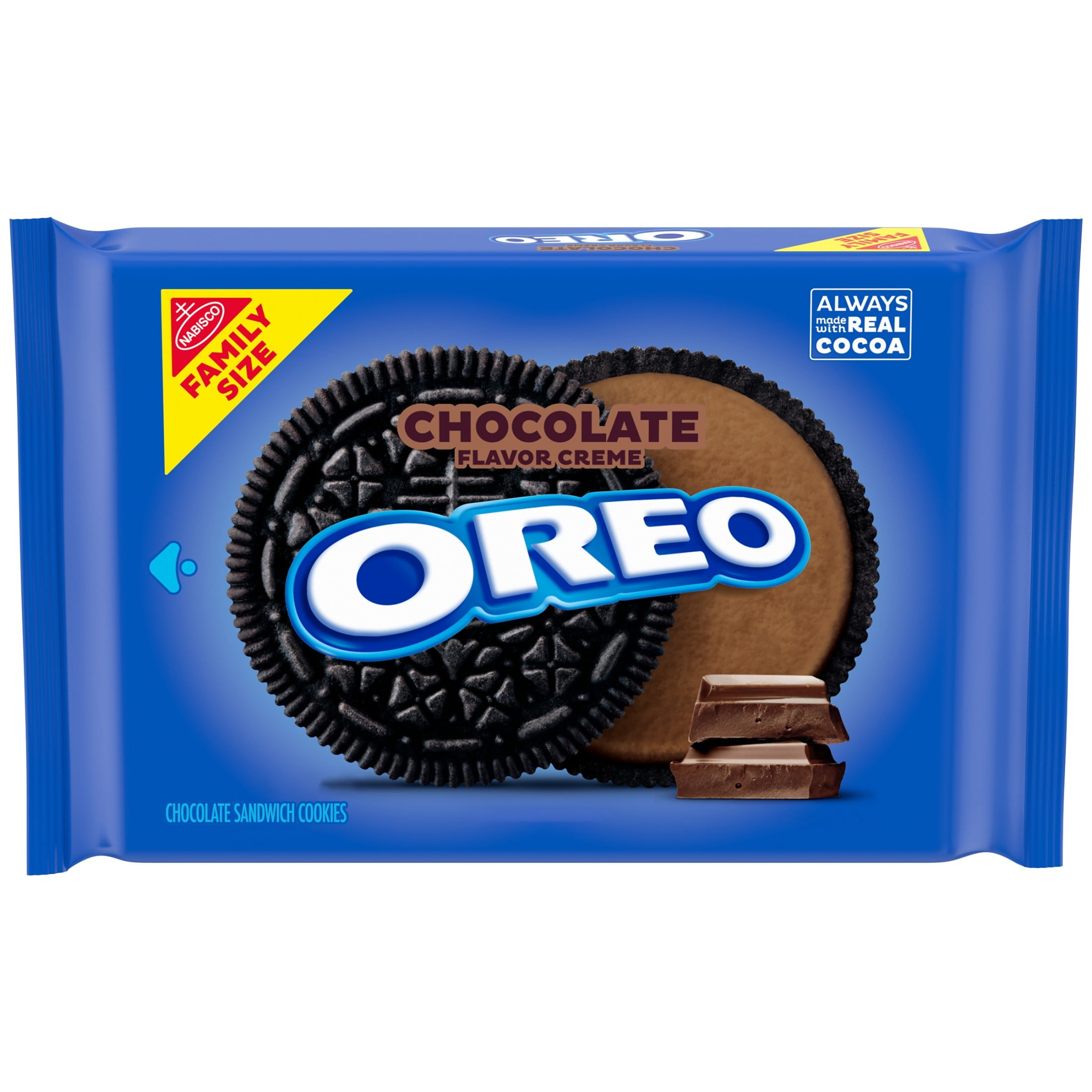 OREO Chocolate Creme Sandwich Cookies, Family Size, 18.71 oz - Walmart.com