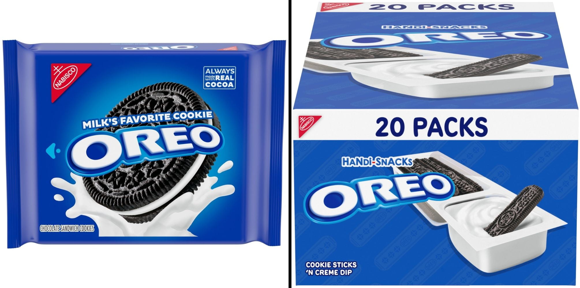 OREO Chocolate Sandwich Cookies 13.29 oz & Handi-Snacks OREO Cookie ...