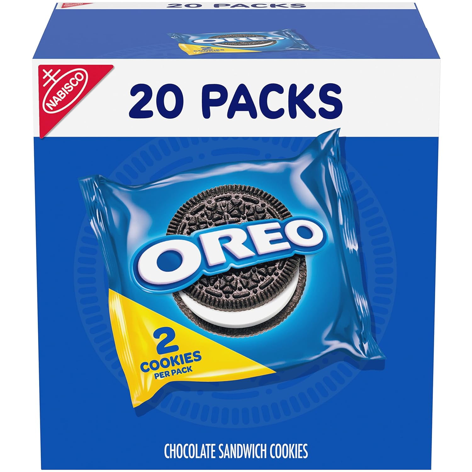 OREO Chocolate Sandwich Cookies, 20 Snack Packs (2 Cookies Per Pack ...