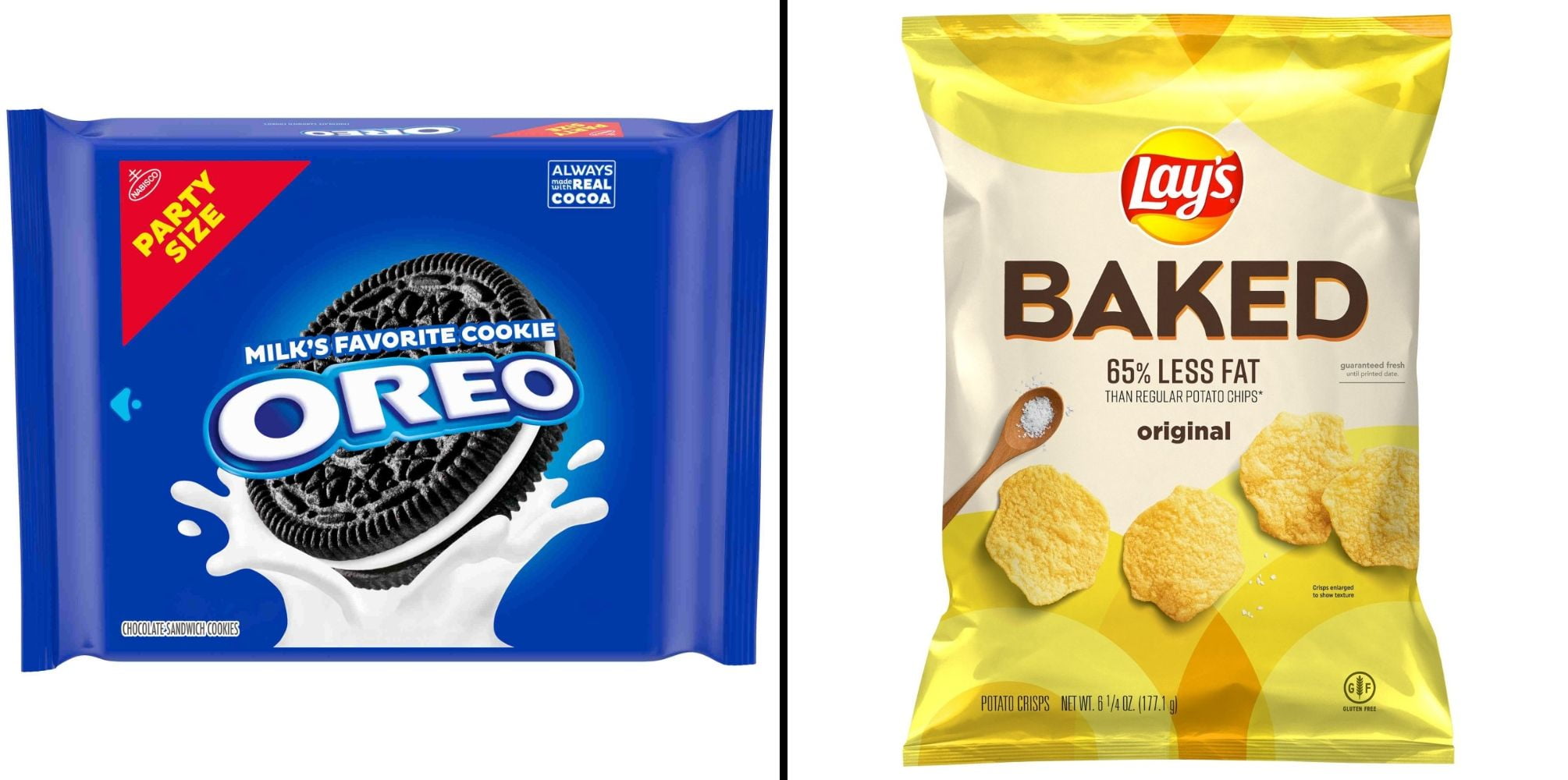OREO Chocolate Sandwich Cookies 25.5 oz & Lay's Oven Baked Original Potato 6.25 oz - Walmart.com