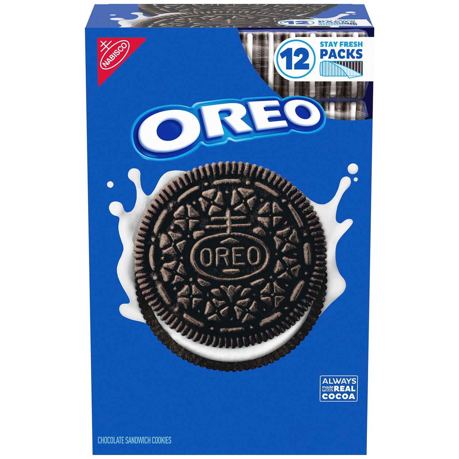 OREO Chocolate Sandwich Cookies, Big Family Pack, Bulk Dip-able, 62.76 ...