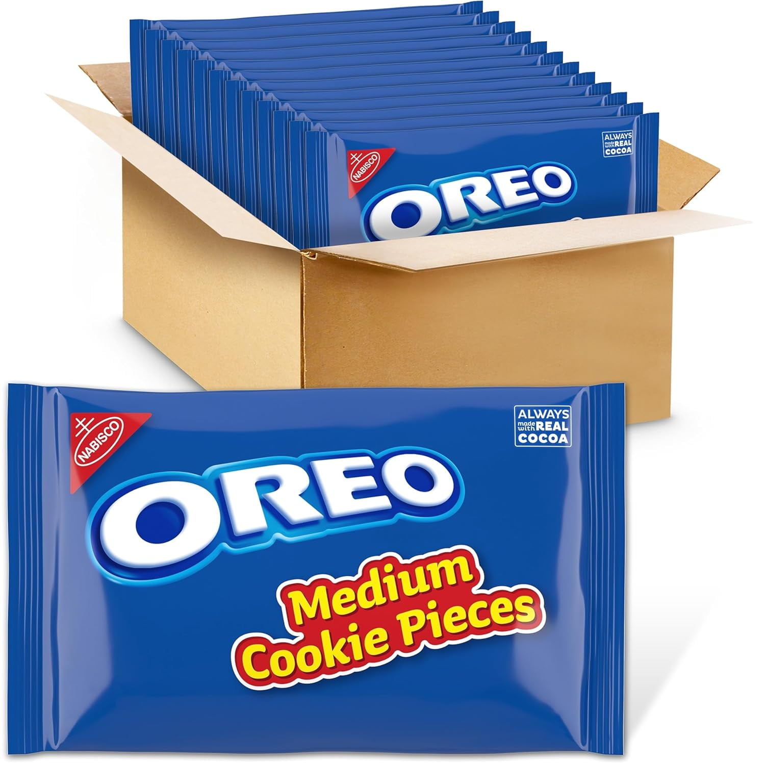OREO Chocolate Sandwich Cookies Medium Cookie Pieces, 12 - 16 oz Bags - Walmart.com