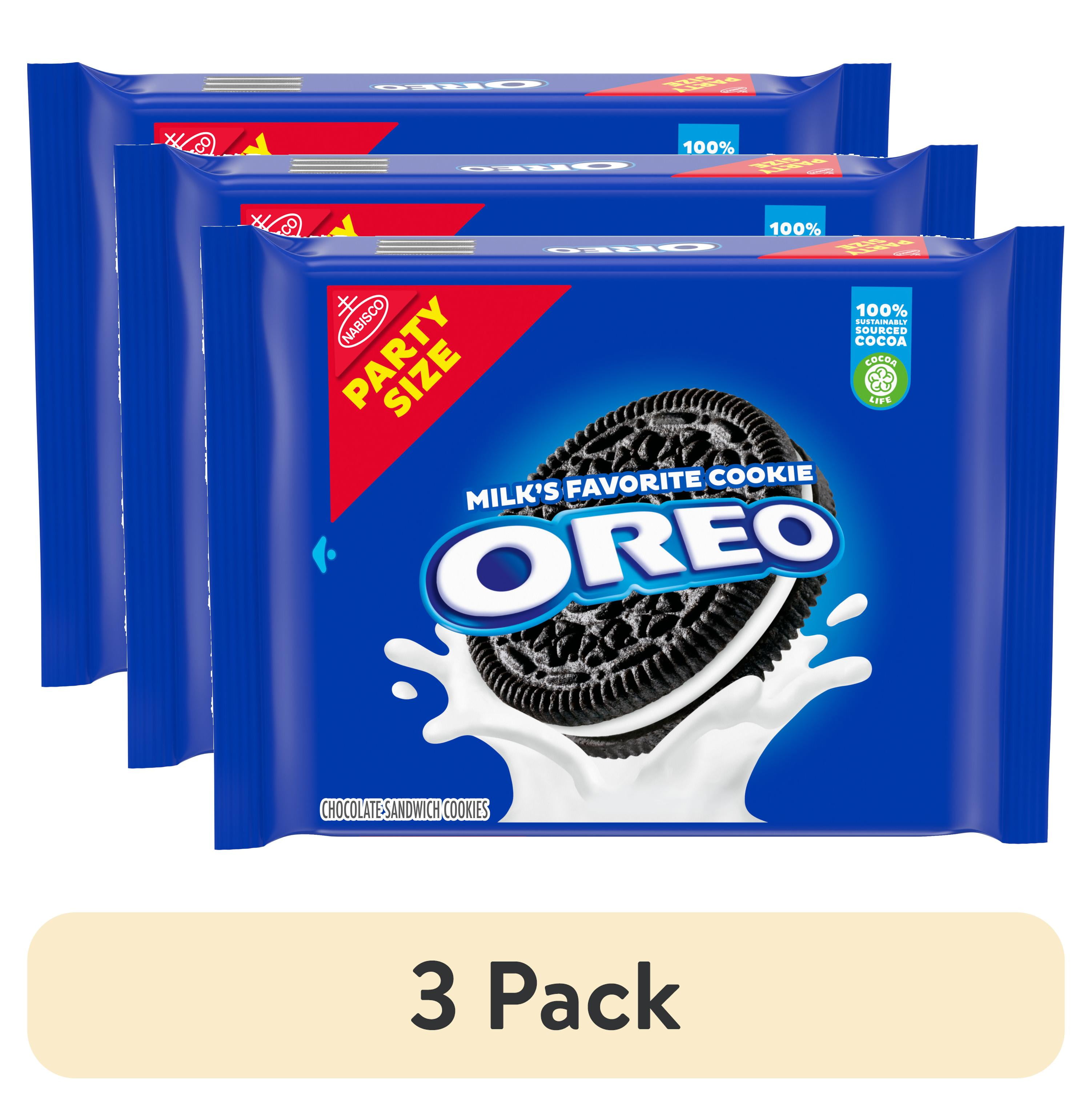 (3 pack) OREO Chocolate Sandwich Cookies, Easter Snacks, Party Size, 25 ...