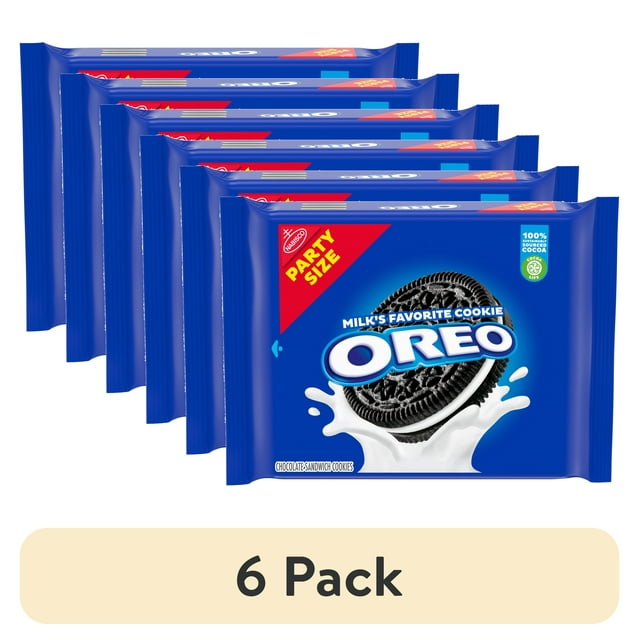 (6 pack) OREO Chocolate Sandwich Cookies, Easter Snacks, Party Size, 25 ...