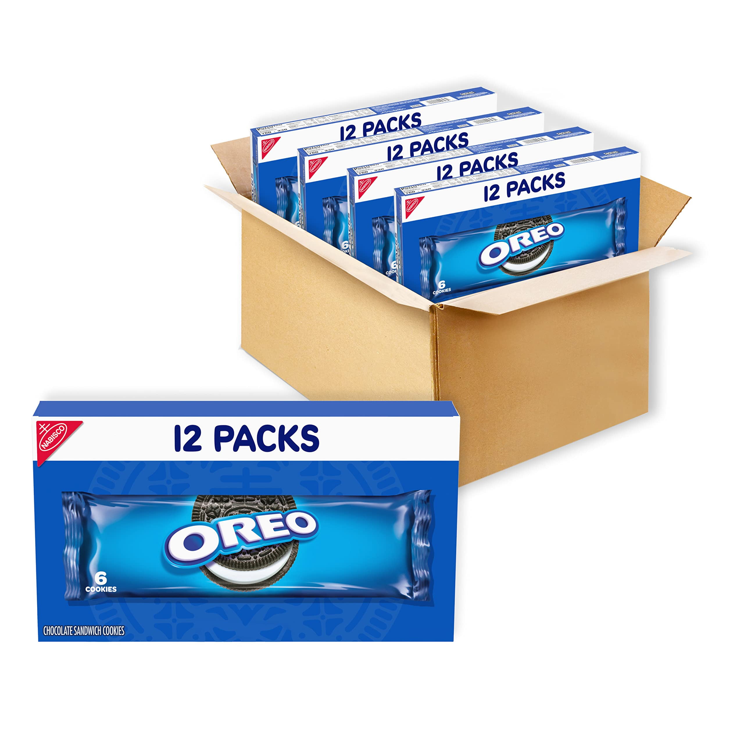 OREO Chocolate Sandwich Cookies, SSF20 48 Snack Packs (6 Cookies Per ...